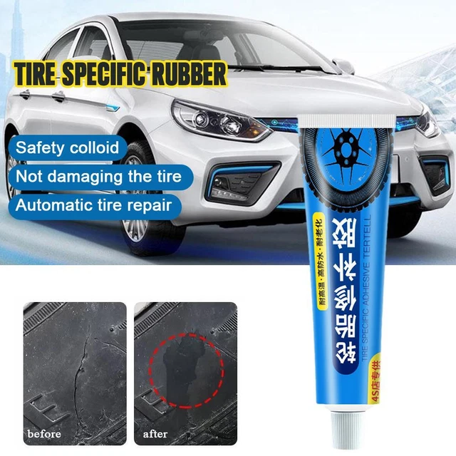 BLACK TYRE REPAIR Instant Car Tire Repair Glue Liquid Strong Rubber Glues 30ml.H £2.66 - PicClick UK