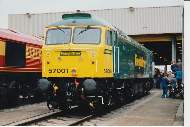 RAILWAY PHOTOGRAPH CLASS 57 57001 at Toton 30/8/98 £0.99 - PicClick UK