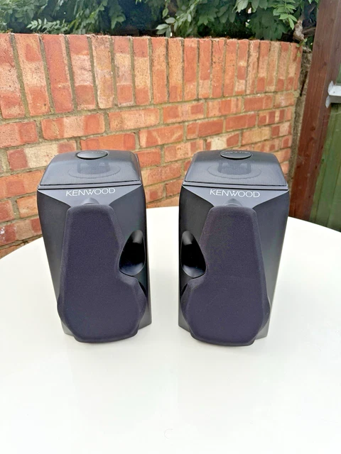 PAIR OF 60W Retro Black Kenwood LS-F4 Omni Top Bookshelf Speakers 6 Ohm ...