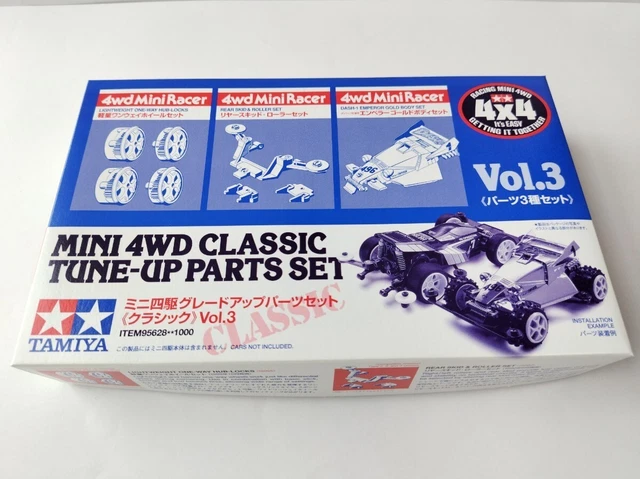 TAMIYA MINI 4WD Upgrade Parts Set Classic Vol 3 Empire Gold Body Used ...
