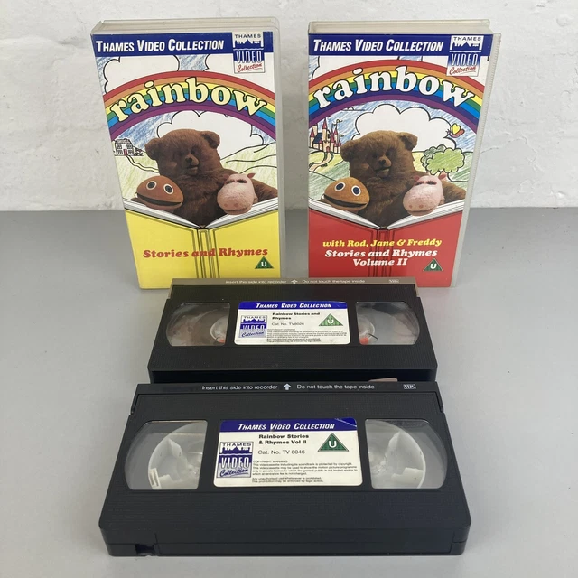 RAINBOW CULT KIDS TV Show STORIES & RHYMES x 2 VHS Video PAL Rod Jane ...