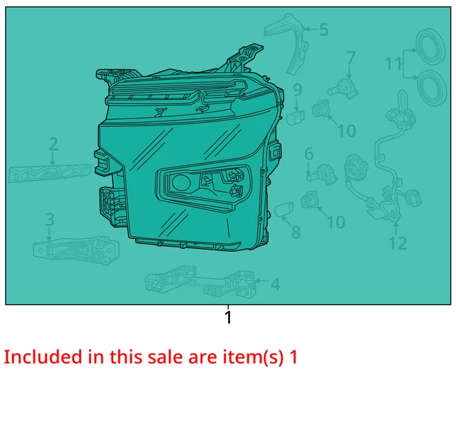 DRIVER LEFT HEADLIGHT 87828572 For 2026 Chevrolet Silverado 1500 ...