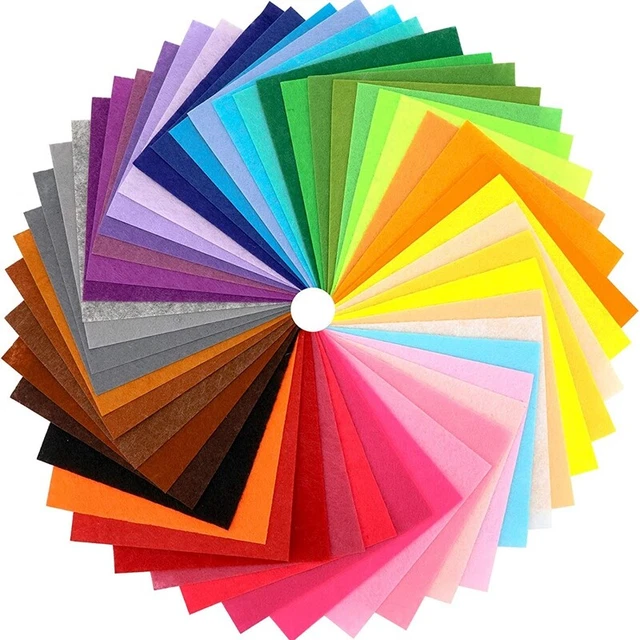 40 PZ FELTRO Tessuto Piazze DIY Feltro Colori Assor P5I8 EUR 10,62 ...