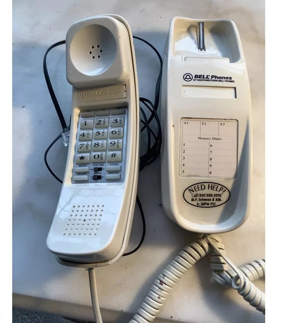 BELL TELEPHONE CLASSIC white Vintage slimline £14.50 - PicClick UK
