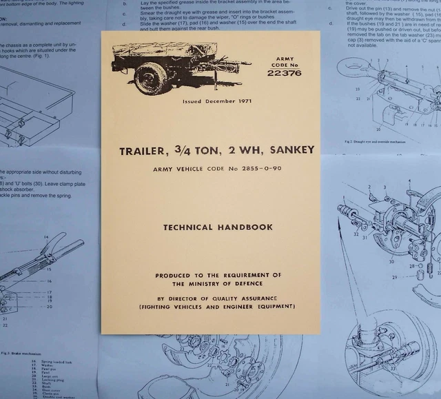 SANKEY TRAILER (DRUMS Narrow track) Repairs (86) EUR 10,36 - PicClick FR