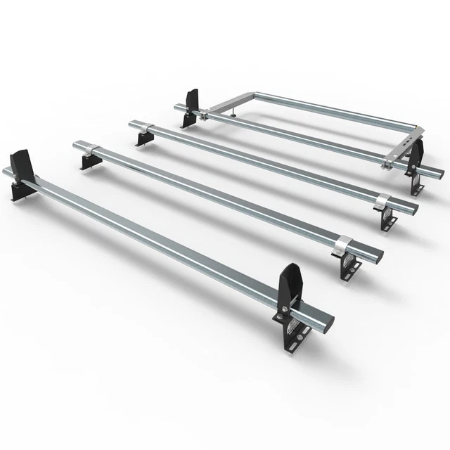 VW TRANSPORTER T5 T6 4 Bars Roof Rack and Load Stops + Roller AT22LS ...