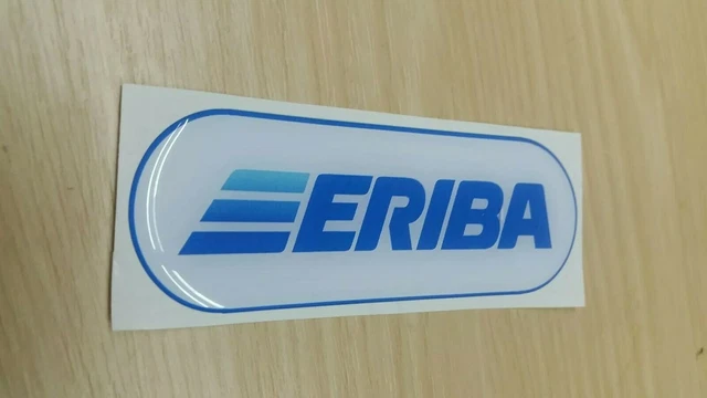 ERIBA 100MM X 35mm Caravan Badge RESIN DOMED Decal x 1 Dent Scratch ...