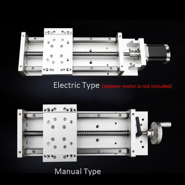 HEAVY LOAD LINEAR Rail Sliding Module 100~1000mm Ballscrew Milling ...