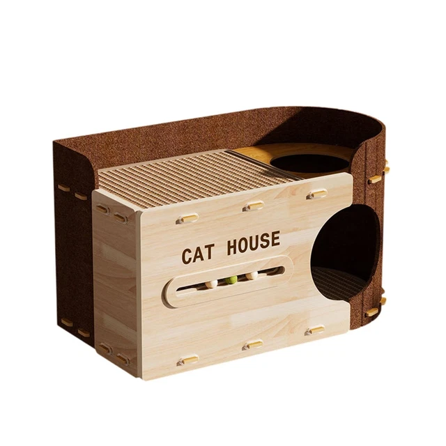 CAT HOUSE FOR Indoor Cats Scratch Pad,Sturdy,Tunnel,,Scratch $215.59 - PicClick AU