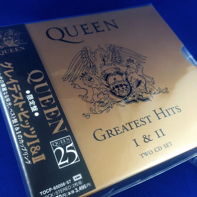 QUEEN: GREATEST HITS I & II (RARE 25th Anniversary 1998 JAPAN 2CD TOCP ...
