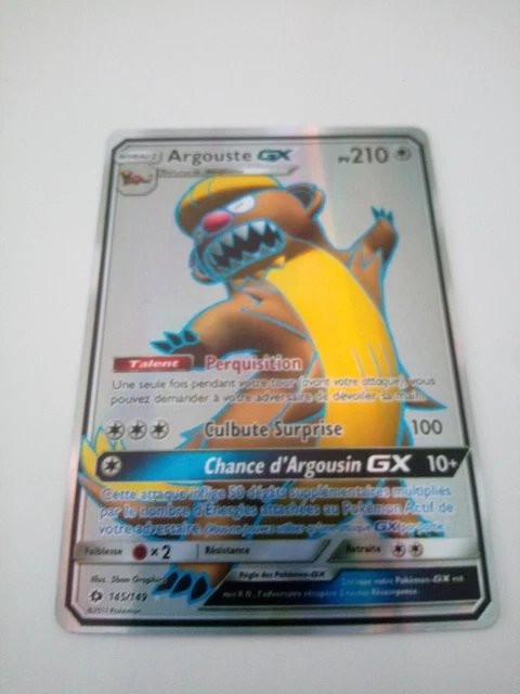 UNE CARTE POKÉMON argouste gx pv210 EUR 10,00 - PicClick FR