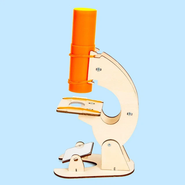 SCIENCE MICROSCOPE KIT For Kids Diy Physics Educational Toy Science ...