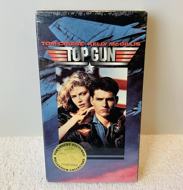 TOP GUN VHS Tape 1986 Millennium Collection Paramount Watermark - New ...
