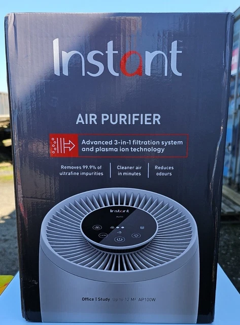 INSTANT 150-0008-01-UK AP100 Air Purifier Advanced 3-in-1 Filtration ...