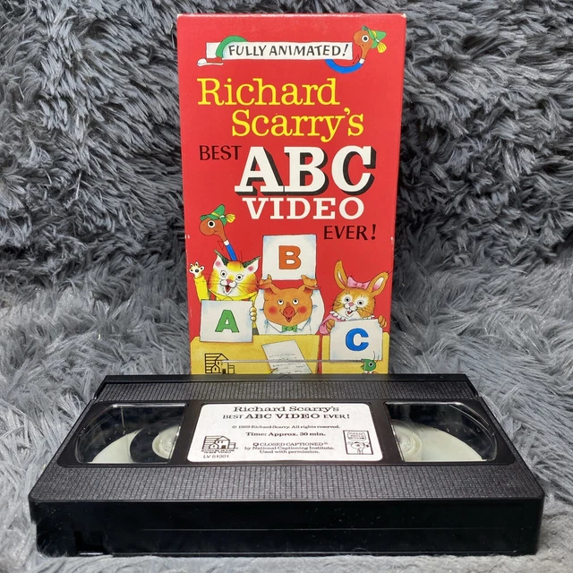 RICHARD SCARRY'S BEST ABC Video Ever VHS Tape 1989 Fully Animated ...