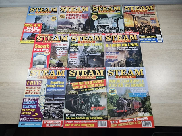 10X STEAM RAILWAY Magazines From 1997 Issue No: 201 202 204-211 £17.99 ...