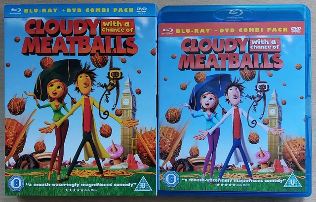 CLOUDY WITH A Chance Of Meatballs (Blu-Ray & Dvd, 2010) *Vgc With Slipcover* £1.13 - PicClick UK