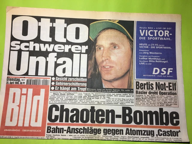 BILD ZEITUNG, 25. April 1995, Bild Zeitung, 25.04.1995, Otto EUR 19,99 ...