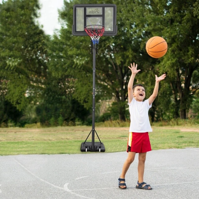 10' PORTABLE BASKETBALL System Hoop Rim Stand Height Adjustable For ...