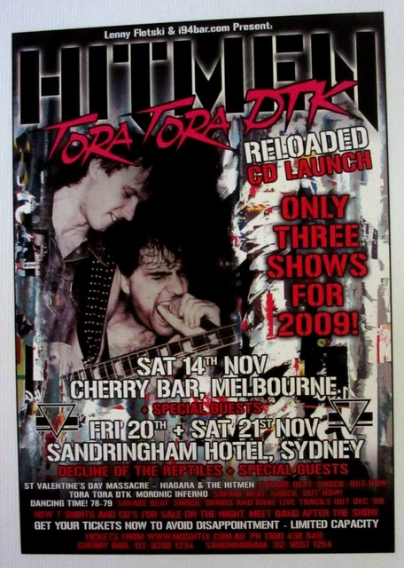 HITMEN ORIGINAL TOUR Poster $55.00 - PicClick AU