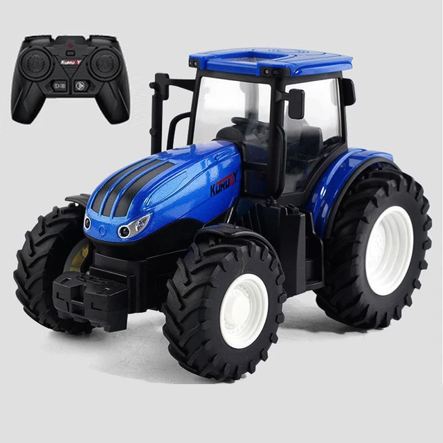 REMOTE CONTROL TRACTOR Toy 1:24 Scale 2.4Ghz Farm Vehicle RC Tractor ...