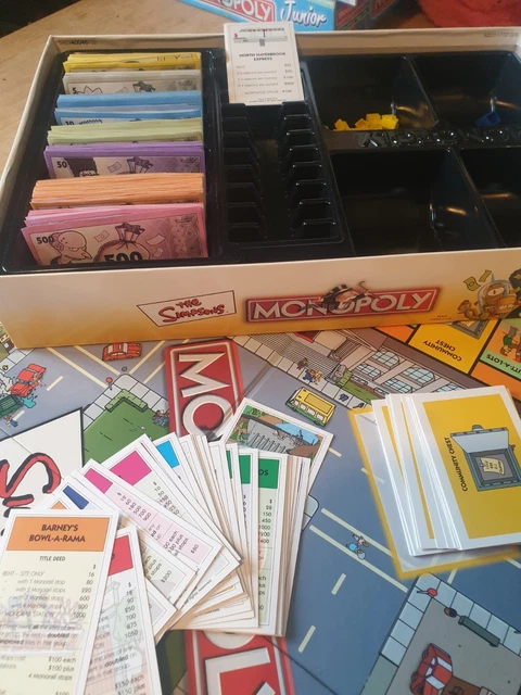 THE SIMPSONS MONOPOLY Board Game by Parker Brothers | Complete £14.00 ...