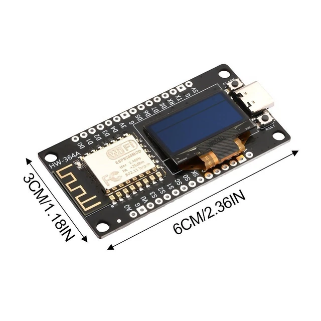 0 96 INCH OL Display Development Board Compatible with For ESP8266 Chip ...