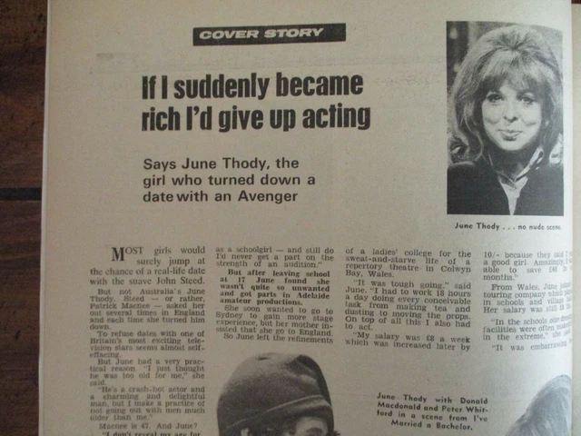 1969 AUSTRALIAN TV Mag (JUNE THODY/SHARON TATE/TOM JONES/JOHN LAWS ...