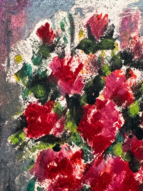 BEAUTIFUL PAINTING MODERN Still Life Map Wishes Lounge Chair Tony ...