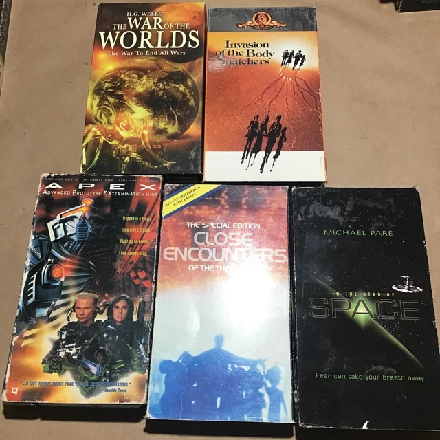 SCI-FI CULT ALIEN VHS (5) APEX Dead of Space WAR WORLDS Body Snatcher ...