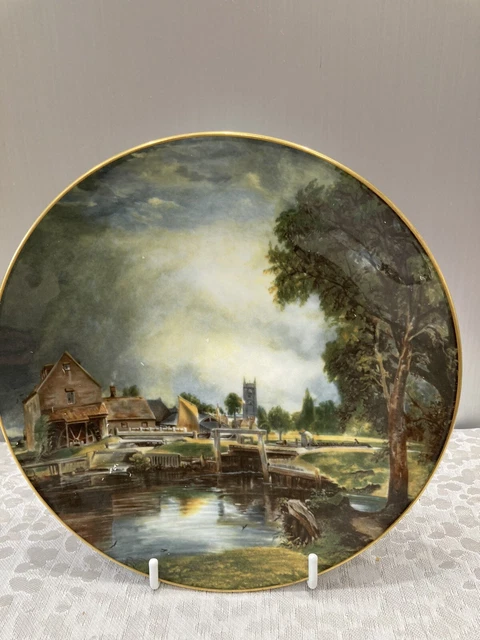 VINTAGE COLLECTORS PLATE John Constable Dedham Lock and Mill V & A ...