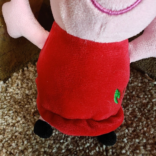 SMALL PEPPA PIG Soft Toy 15cm Plush Kids Gift Stuffed Animal Red Dress ...