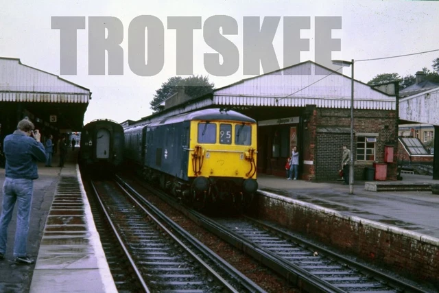 35MM SLIDE BR British Rail Electric Loco Class 73 73112 Basingstoke ...