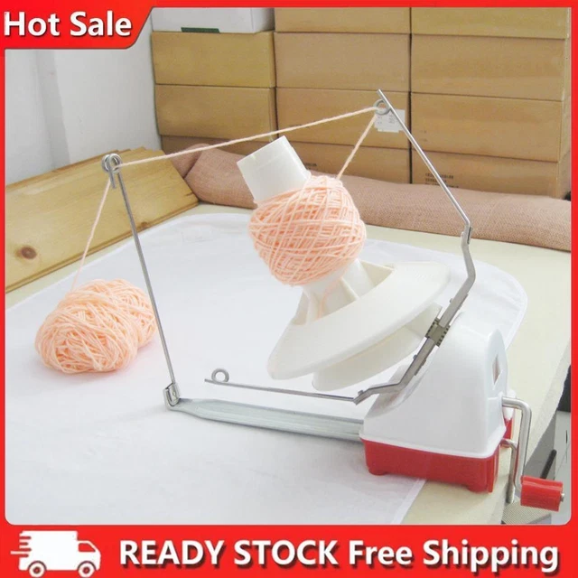 WOOL YARN HAND Operated Rotate String Ball Iron Machine Winder Sewing ...