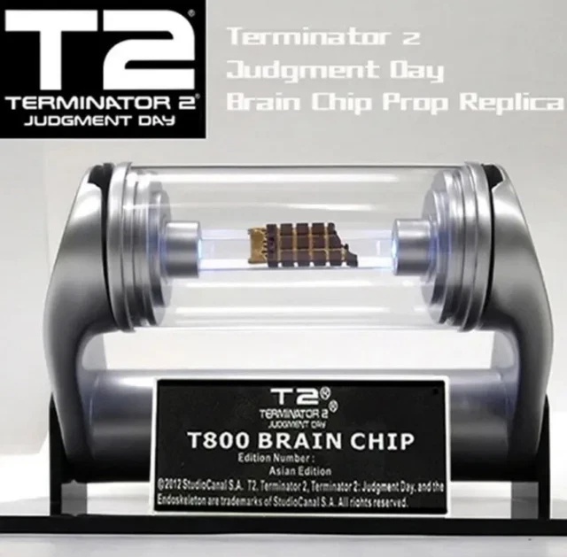 TERMINATOR 2 T-800 Brain Chip Movie prop Replica By HCG Arnold Sideshow ...