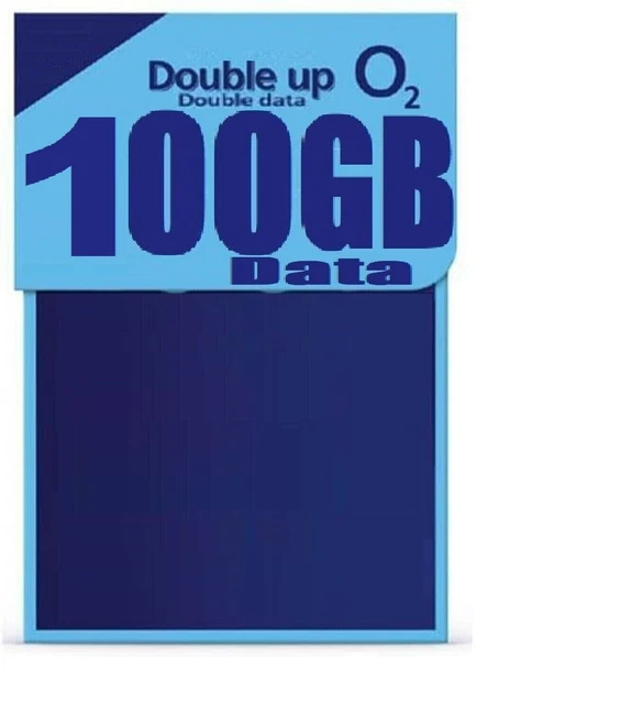 💥100GB DATA (PLUS £10 Credit) O2 Pay as you go SIM for Mobile Dongle ...
