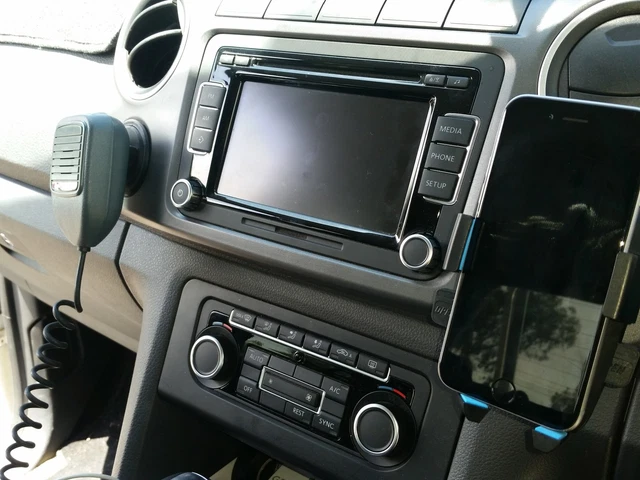 GME MAGNETIC UHF/CB RADIO dashboard handset bracket for VW Amarok $85. ...