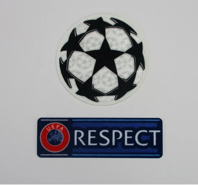 2020-21 UEFA CHAMPIONS League Logo Respect Set Flock Patch Badge £14.47 ...