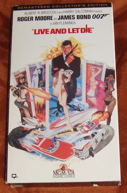LIVE AND LET DIE (vhs,1992,english,hi-fi,remastered,MGM/UA home video ...