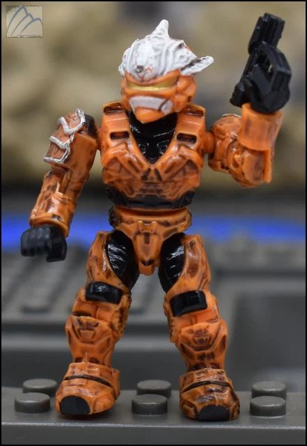 HALO MEGA BLOKS Orange Unsc Spartiate Hayabusa Mini Figurines 96832 ...