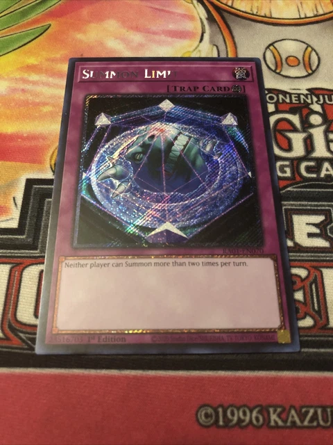 YUGIOH SUMMON LIMIT Platine Secret Rare RA01-EN070 1ère Neuf EUR 1,58 ...