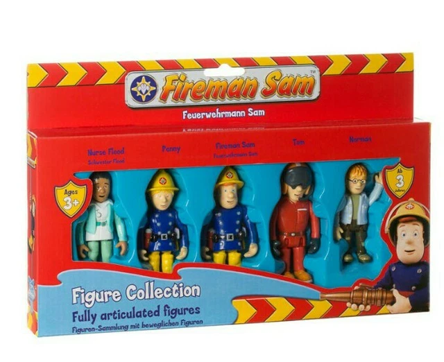FIREMAN SAM ARTICULATED Figures Norman Penny Sam Tom Nurse Flood Pack ...