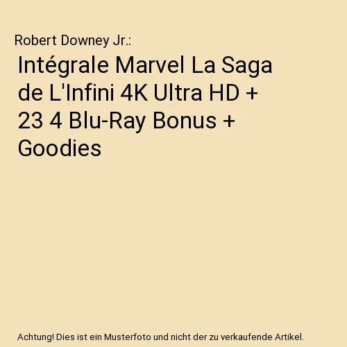 INTÉGRALE MARVEL LA Saga de L'Infini 4K Ultra HD + 23 4 Blu-Ray Bonus ...