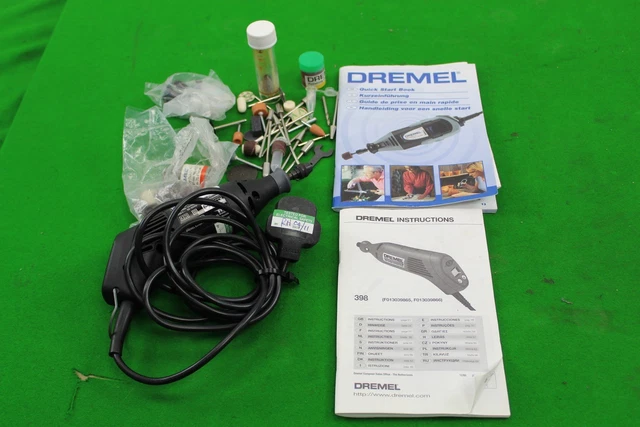 DREMEL PROFESSIONAL MODEL 398 Rotary Tool with Accessories Heads and ...