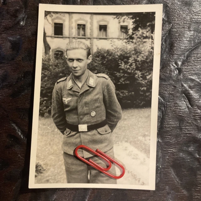 LUFTWAFFE SOLDAT BURSCHE Abzeichen Uniform 9x6 Original Foto 2.WK EUR 1 ...