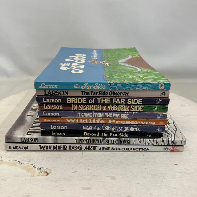 10 GARY LARSON Far Side Comic Collection Books Weiner Dog Art Wildlife ...