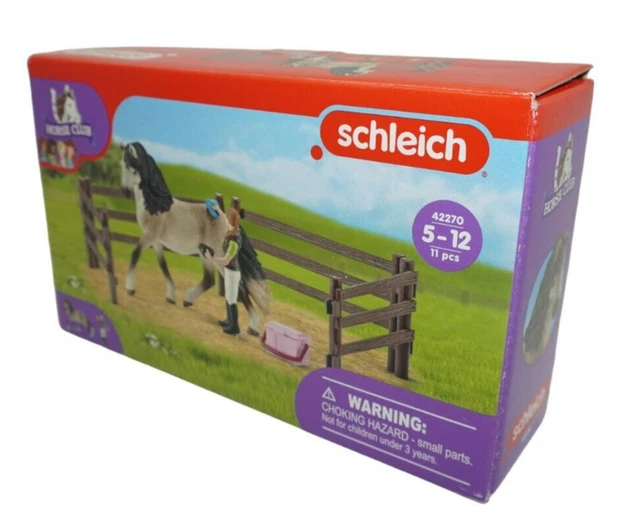 SCHLEICH ANDALUSIER PFLEGESET Pferdepflegeset Tierfiguren Horse Club ...