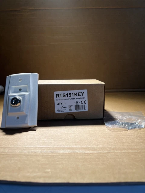 SYSTEM SENSOR RTS151KEY - White (with Key) IN BOX $45.00 - PicClick