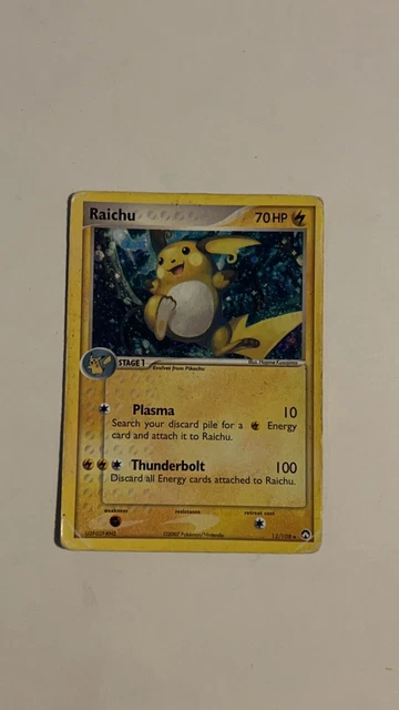 POKÉMON CARD RAICHU, Stage 1 Evolves From Pikachu EUR 8,74 - PicClick IT