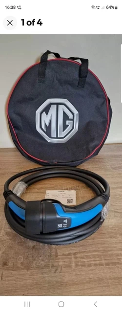 GENUINE MG ZS Ev Mg4 Mg5 Hs Home Charger Charging Cable Type 2 Uk 3 Pin ...